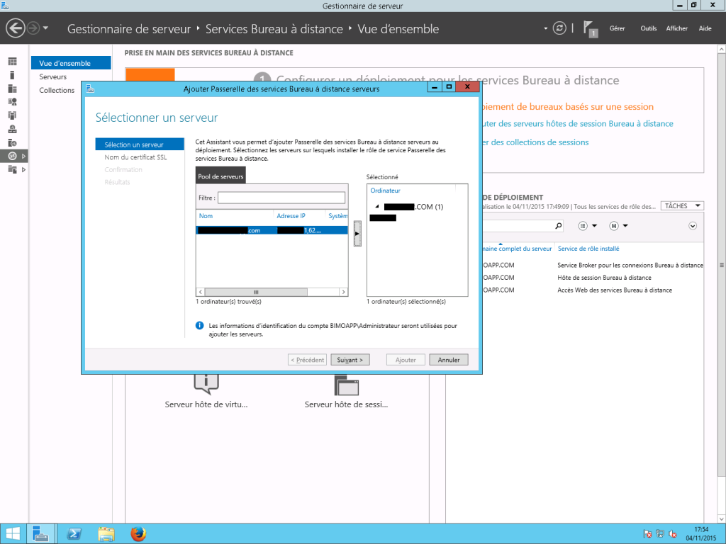 Déploiement d’applications Windows via RemoteApp (Windows Server 2012 ...
